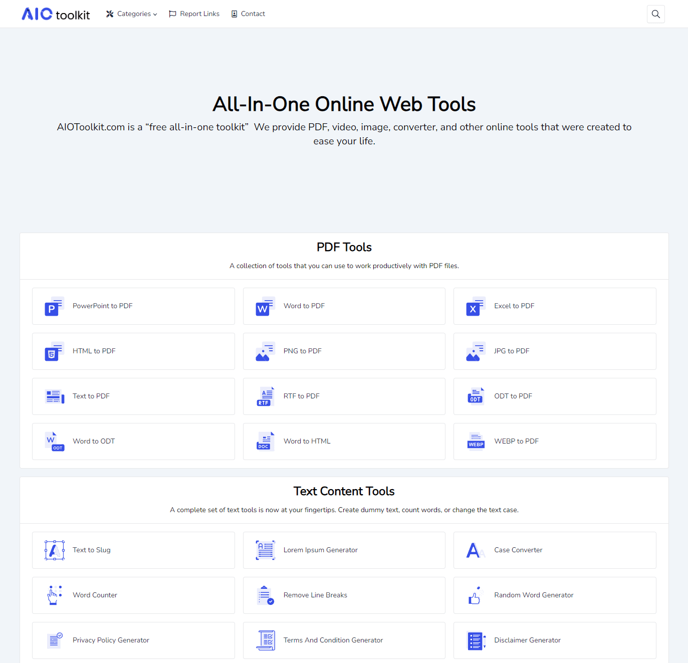 All-In-One Online Web Tools - AIO Toolkit